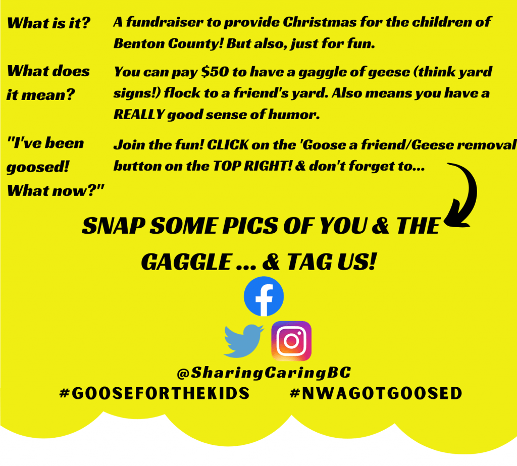 You’ve Been Goosed! | Sharing and Caring of Benton County
